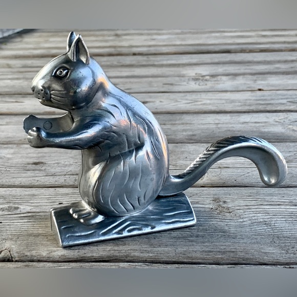 Art | 198s Vintage Figural Metal Squirrel Nutcracker Made In Taiwan | Poshmark